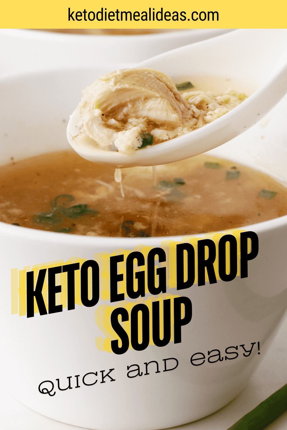 Keto Egg Drop Soup - Keto Diet Meal Ideas